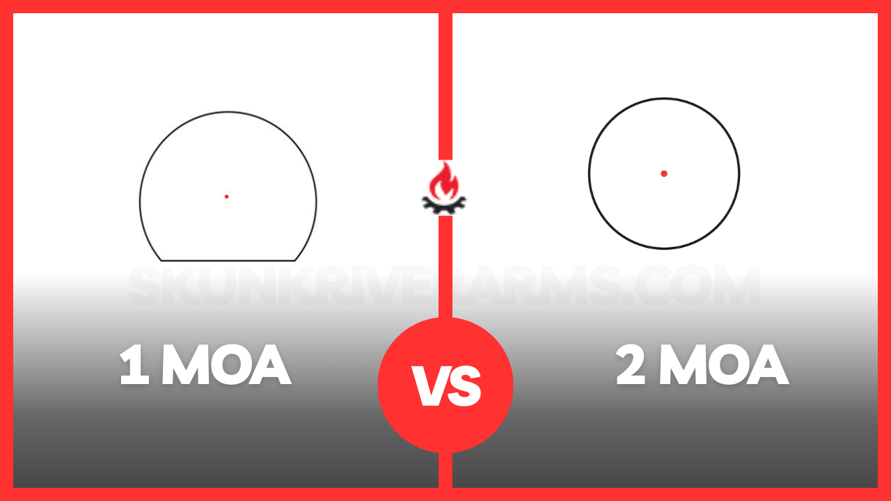 1 MOA vs 2 MOA: Differences Between Red Dot Size! - Skunk River Arms 1 MOA vs 2 MOA: Differences Between Red Dot Size! - Skunk River Arms